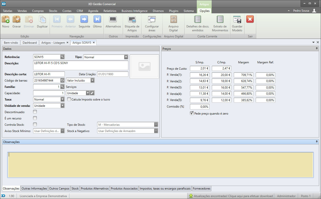 Setor Automóvel - Binarystorm