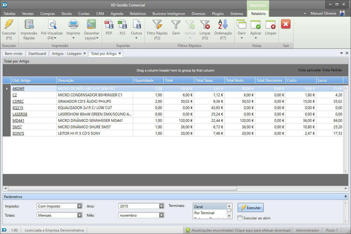 Setor Automóvel - Binarystorm